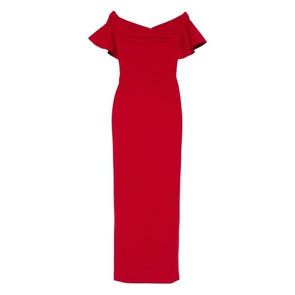 Solace London | Dresses | Solace London Offtheshoulder Flutter Sleeve ...